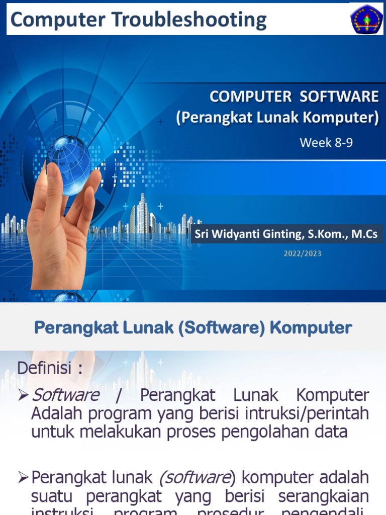 Week 8-9 Computer Software | PDF | Komputer