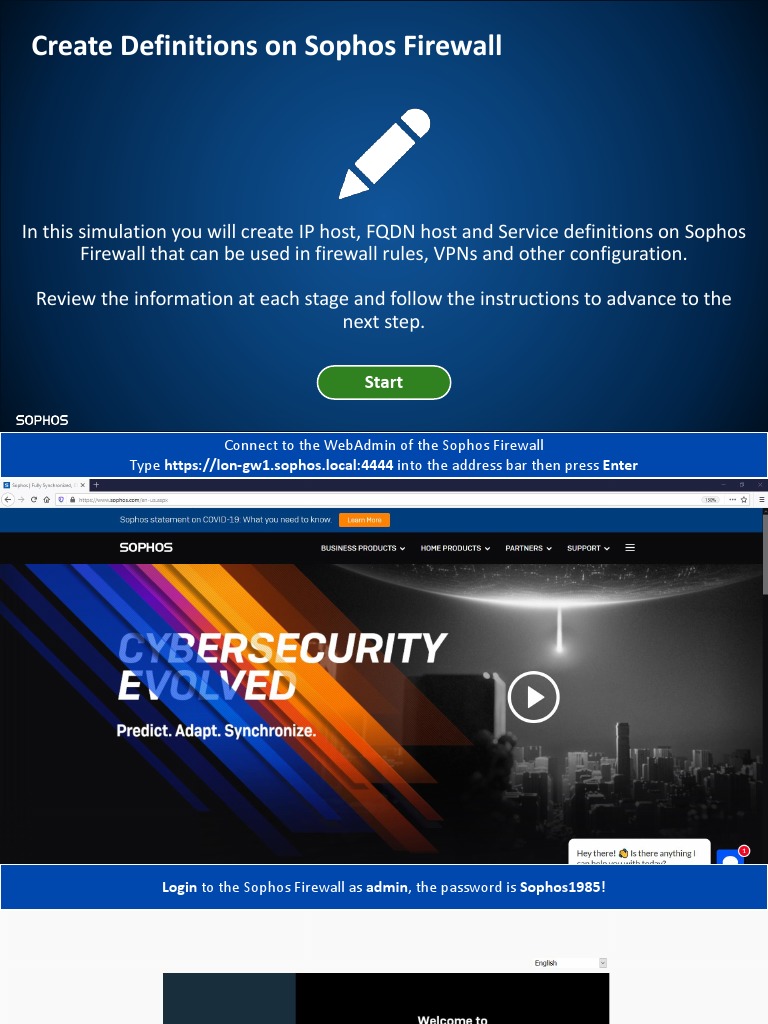 Task2.1 - Create Definitions On Sophos Firewall | PDF | Ip Address ...