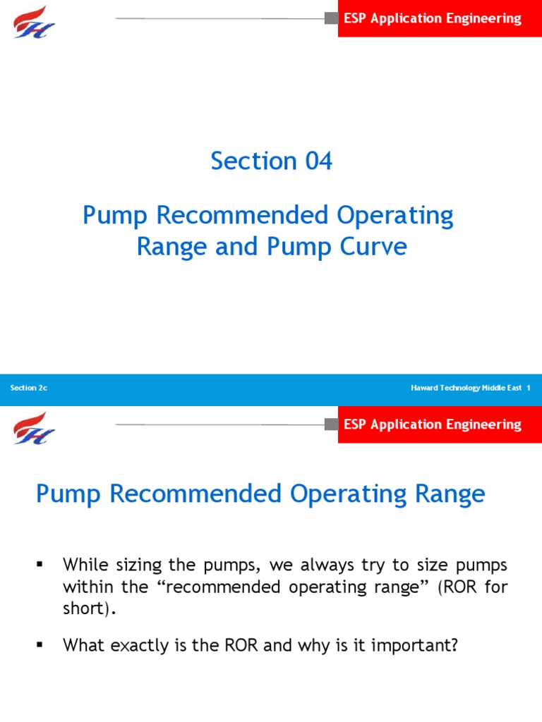 Section 04 PUMP ROR CURVE | PDF | Pump | Force