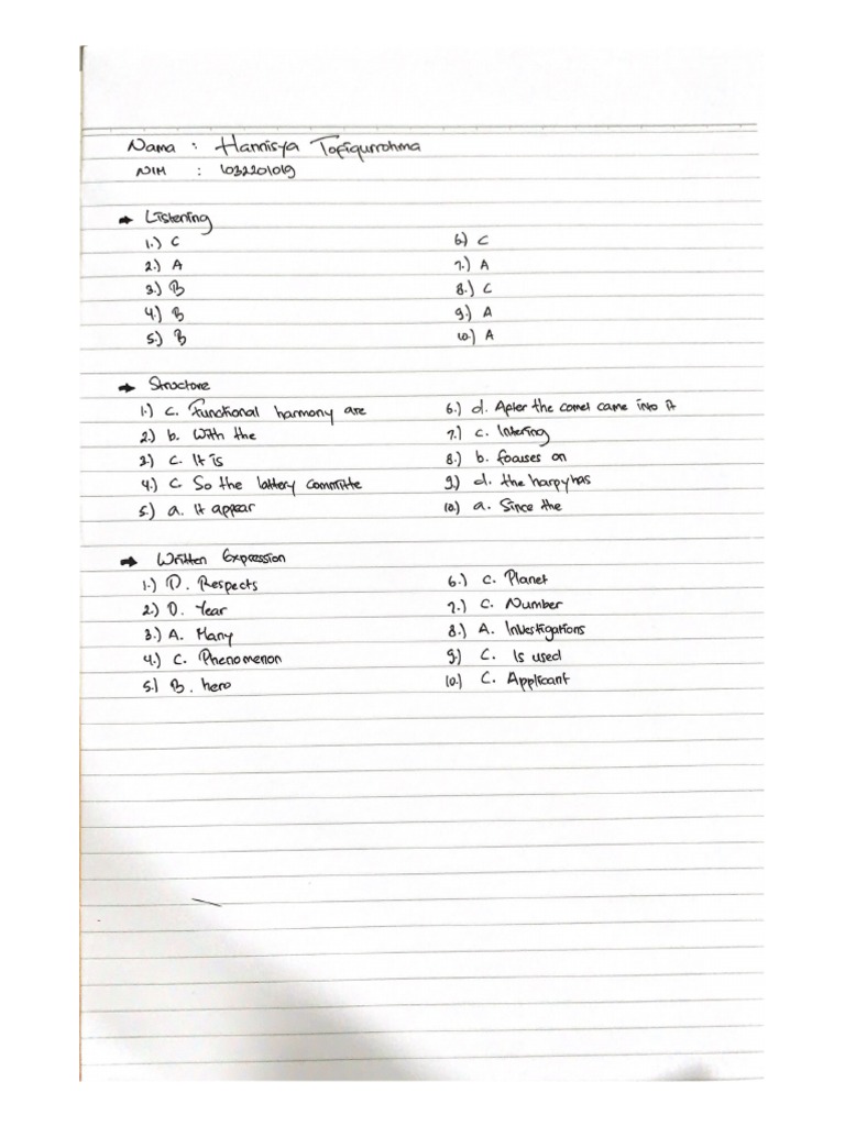 Uts - Bing - SMT6 - Hannisya Tofiqurrohma - 1032201019 2 | PDF