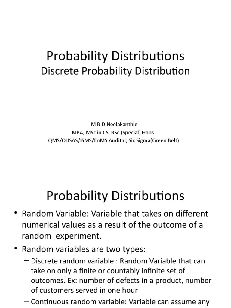 Probability Distribution Discrete | PDF | Probability Distribution ...
