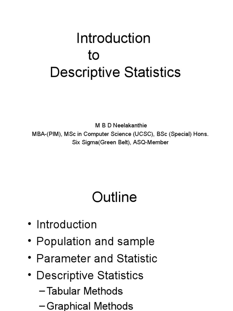 Understanding Descriptive Statistics Basics | PDF | Statistics | Descriptive Statistics