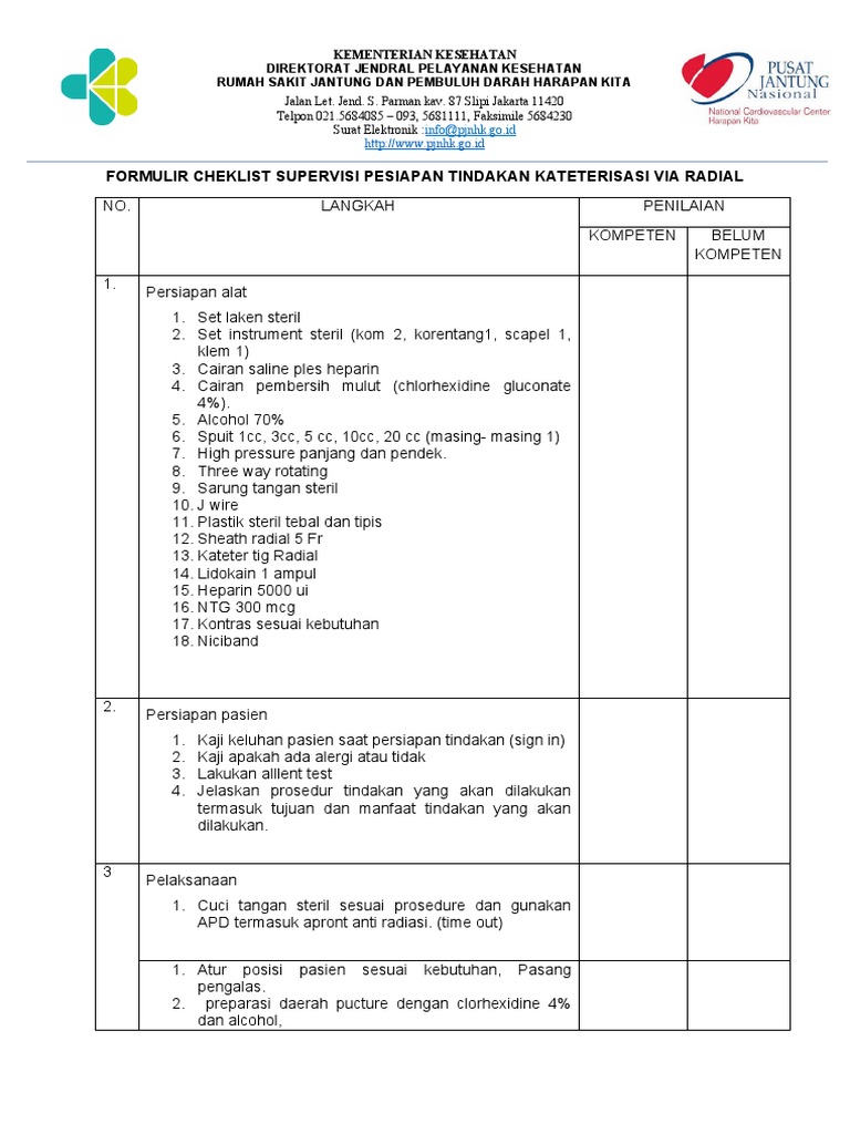 Supervisi Pesiapan Tindakan Kateterisasi | PDF | Kesehatan Holistik