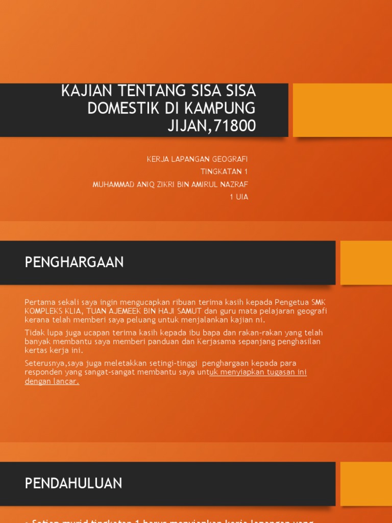 Kajian Tentang Sisa Sisa Domestik Di Kampung Jijan | PDF