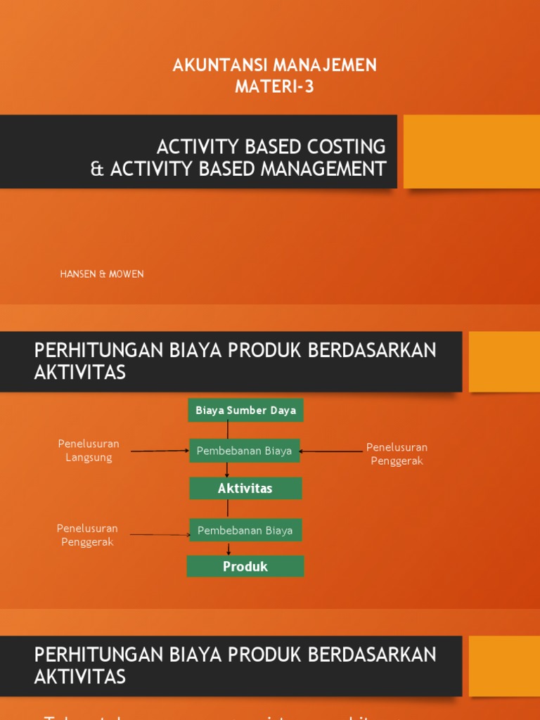 Materi 3 Activity Based Management Pdf