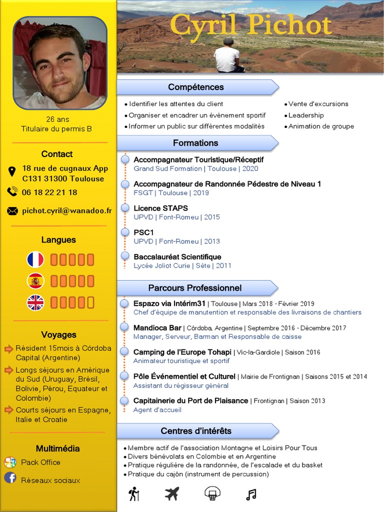 Parcours professionnel de Cyril Pichot | PDF