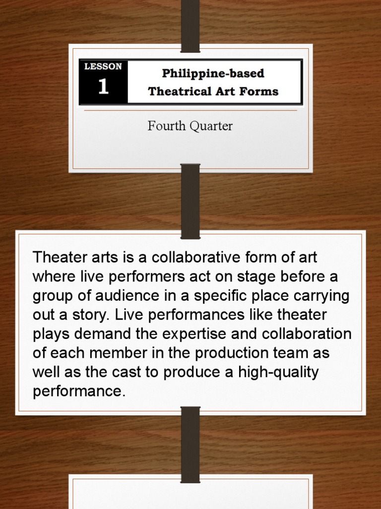 Arts 10 4th Quarter | PDF | Play (Theatre) | Theatre