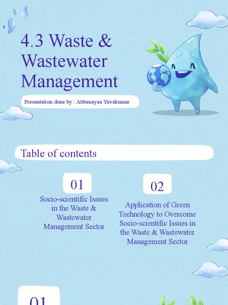 4.3 Waste & Wastewater Management Sector | PDF | Waste | Sewage Treatment