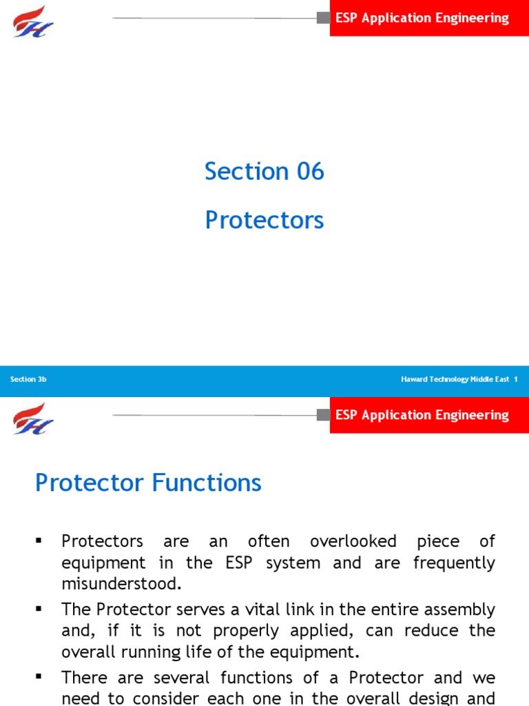 ESP Protector Functions and Designs | PDF | Engines | Pressure