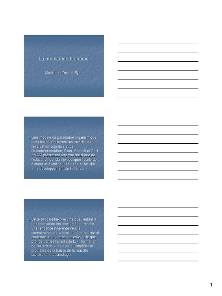 Deci - Ryan - Motivation | PDF | Motivation | Motivant