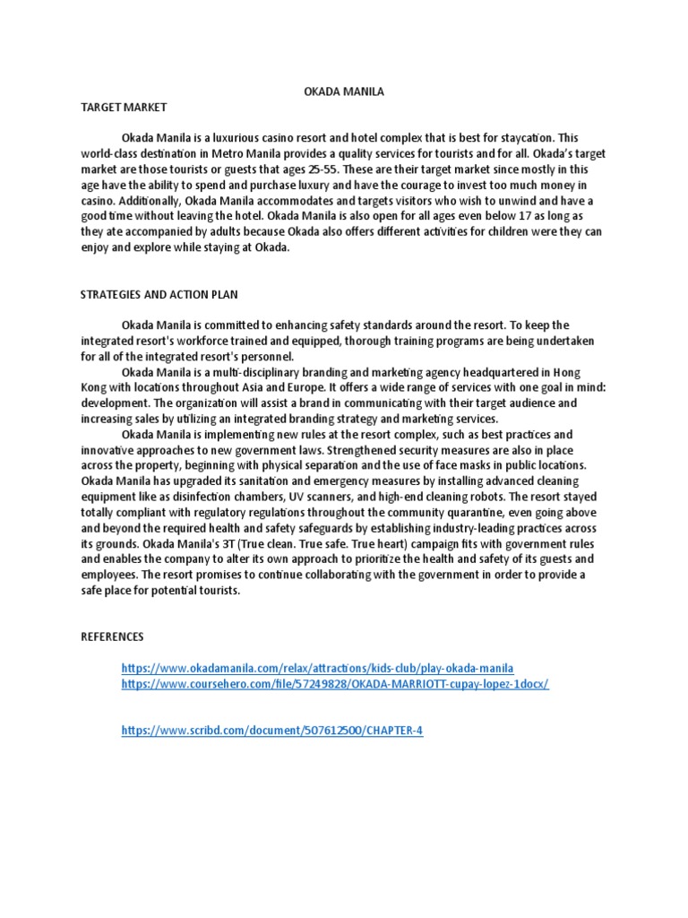 Okada Manila | PDF | Metro Manila | Brand