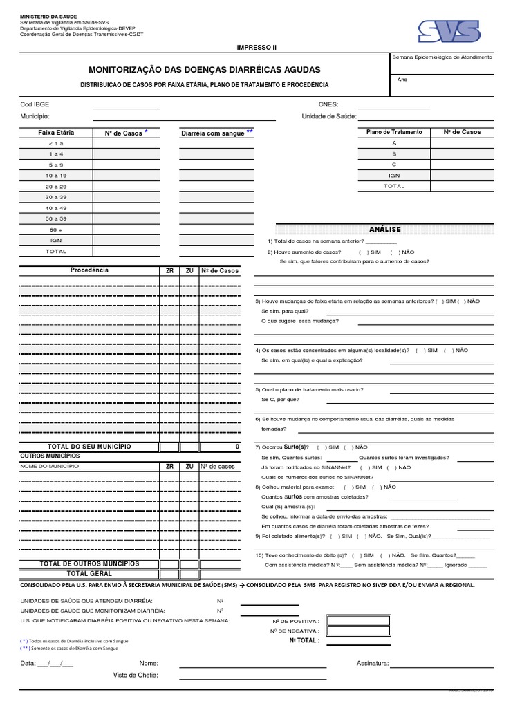 Impresso Ii Mdda | PDF | Epidemiologia | Diarreia