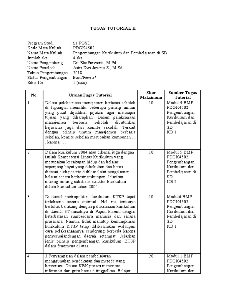 Tugas Tutorial Ii | PDF