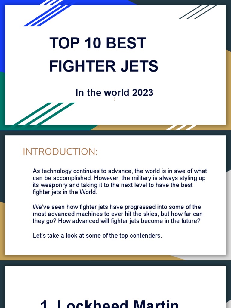 Top 10 Fighter Jets of 2023 | PDF | Lockheed Martin F 35 Lightning Ii ...