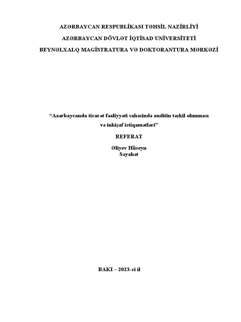 Referat Doktorantura | PDF