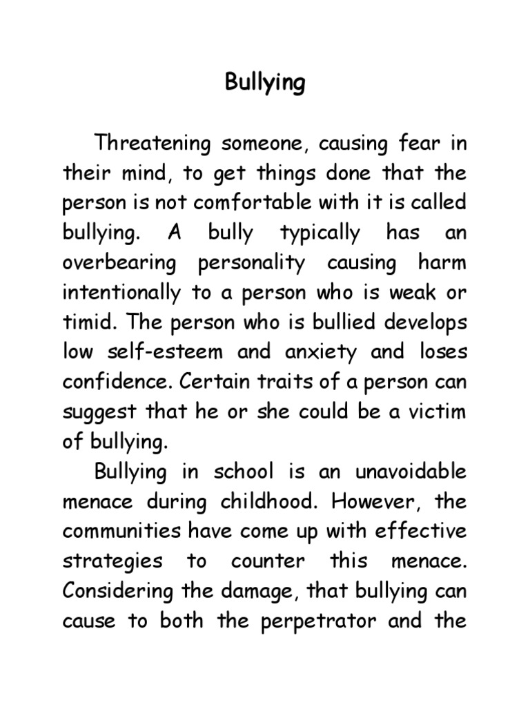Bullying | PDF