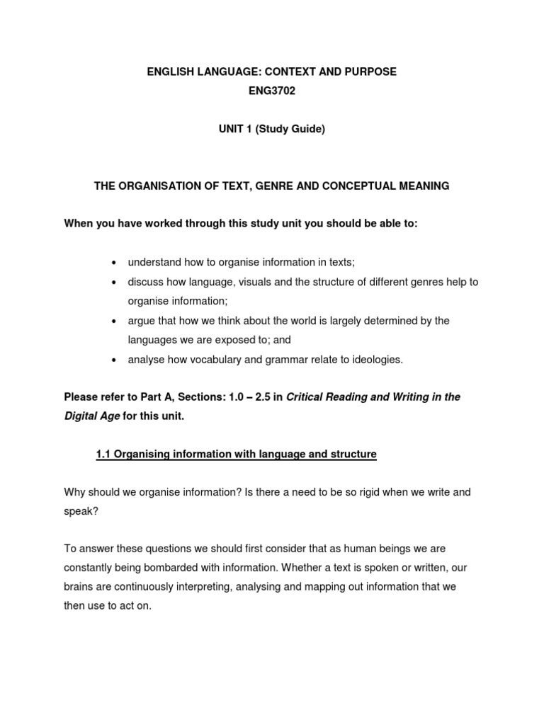 Unit 1 | PDF | Verb | Trees