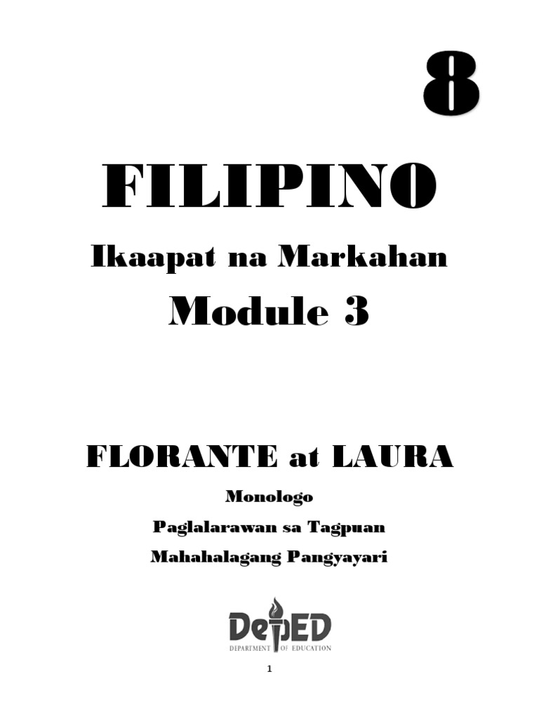 Fil 8 4TH Quarter Module 3 | PDF