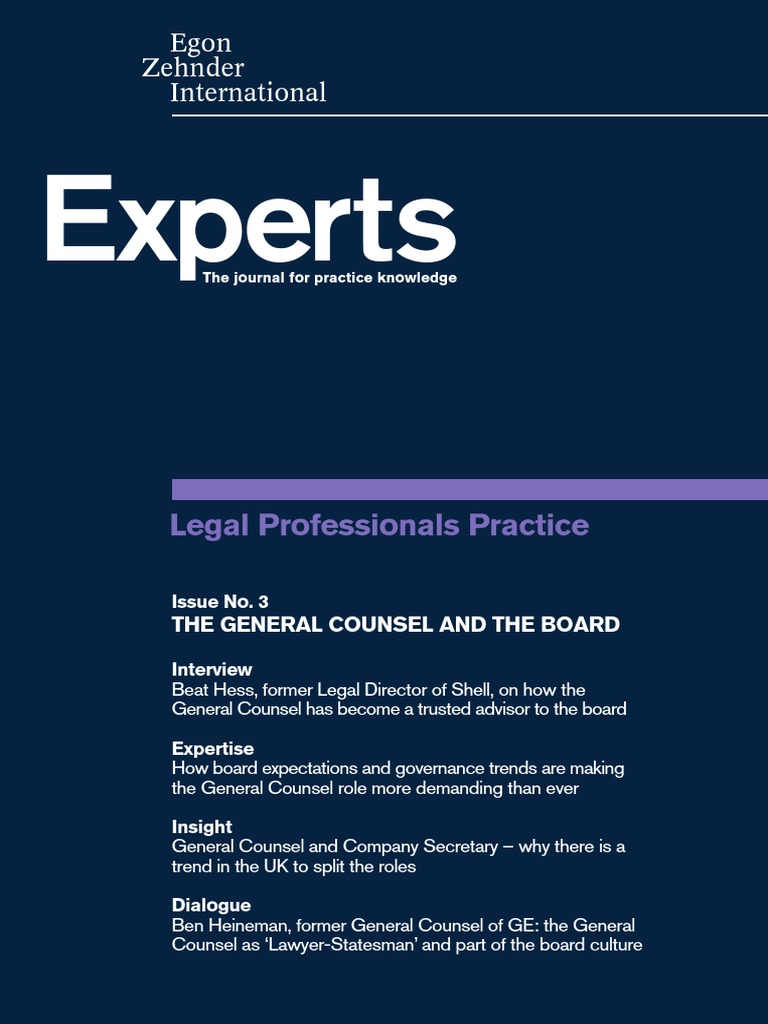 General Counsel's Evolving Role | PDF | Legal Liability | Indemnity
