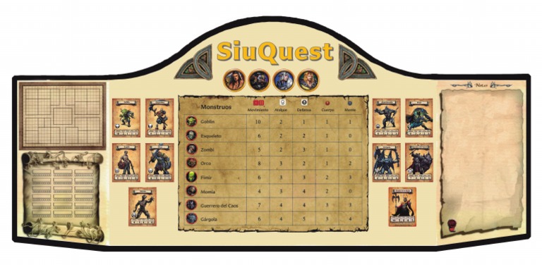 1 2 Pantalla HeroQuest Contraportada by Potawan V2 Fan Made HeroQuest | PDF