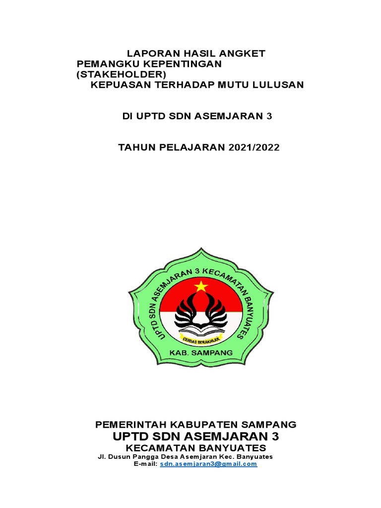 Angket Pemangku Kepentingan, Butir 11 | PDF