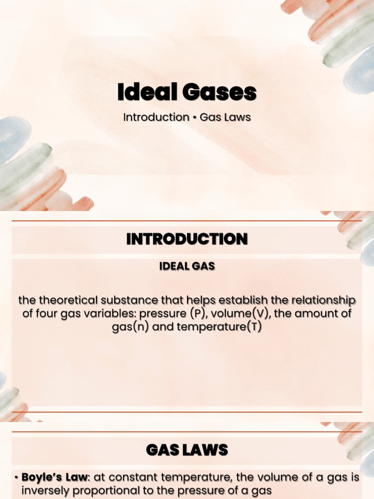 ME 221 03 Ideal Gases | PDF | Gases | Pressure