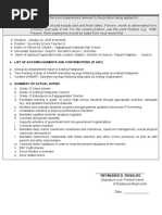 Experience Work Sheet Sample | PDF | Classroom | Teachers