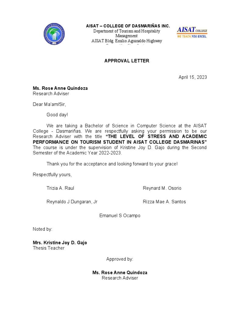 Thesis Adviser Approval | PDF