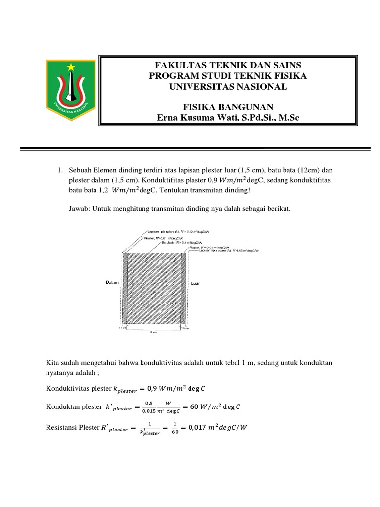 Uts Fisika Bangunan - 21 | PDF | Metode & Bahan Ajar
