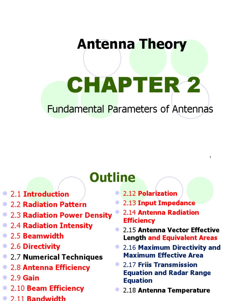 Antenna Chapter 2 Ver Std (1) | PDF | Antenna (Radio) | Waves