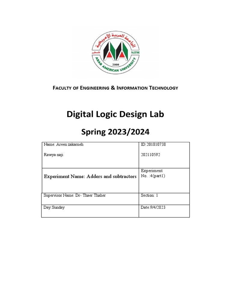Exp 4 Part 1 | PDF
