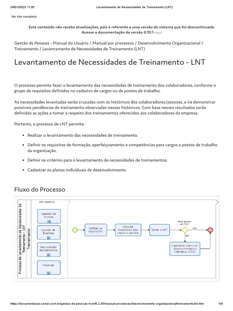 Levantamento de Necessidades de Treinamento (LNT) | PDF | Gestão de ...