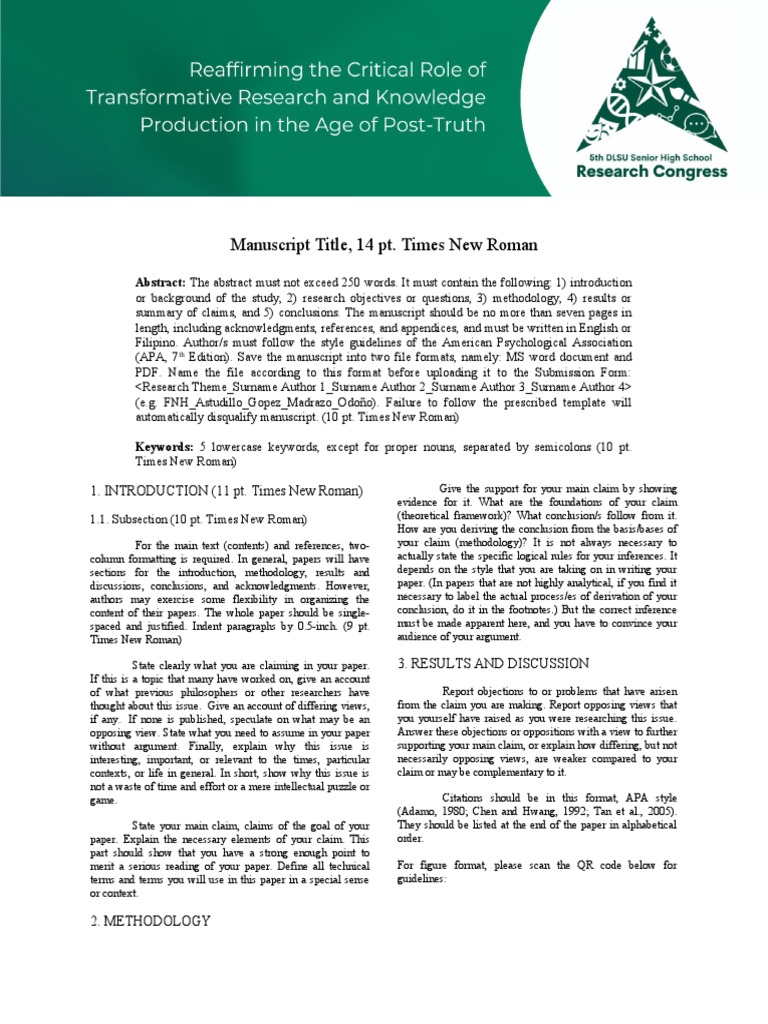 Business Research Template-2 | Download Free PDF | Methodology ...