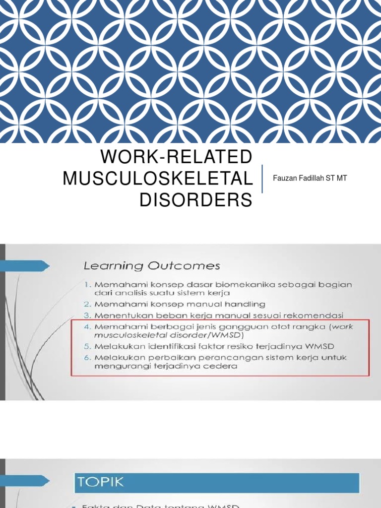 Work Related Musculoskeletal Disorders | PDF