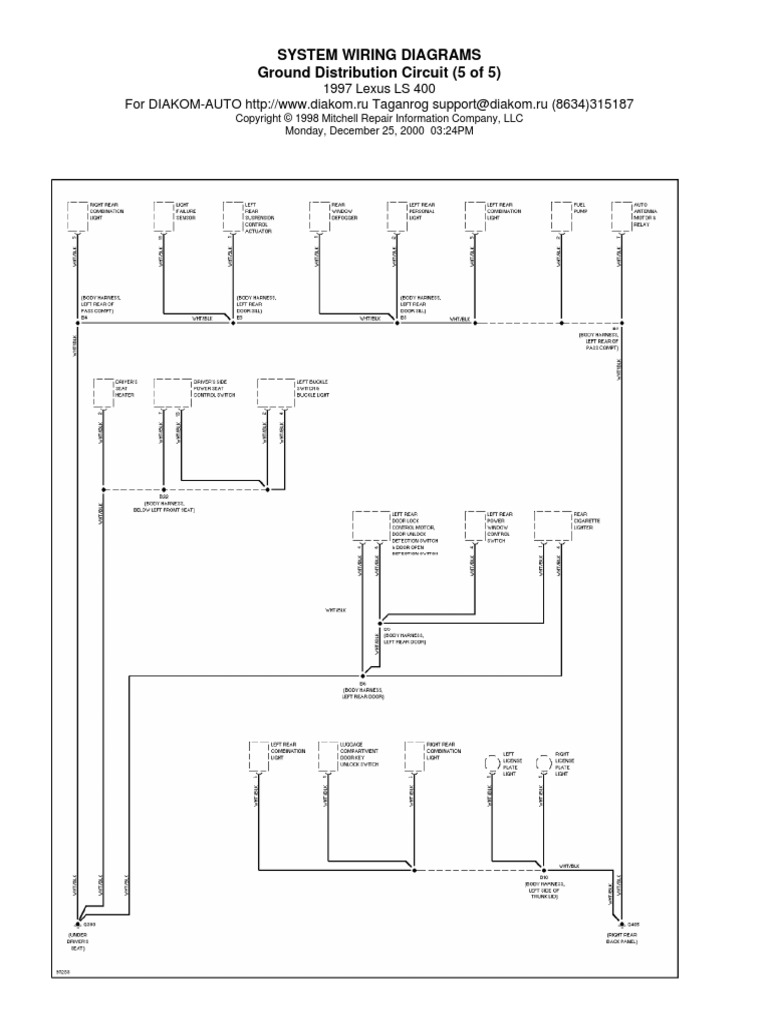 Ground Distribution Circuit (5 of 5) | PDF