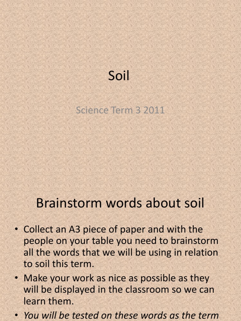 Soil Power Point Presentation Pdf Weathering Soil