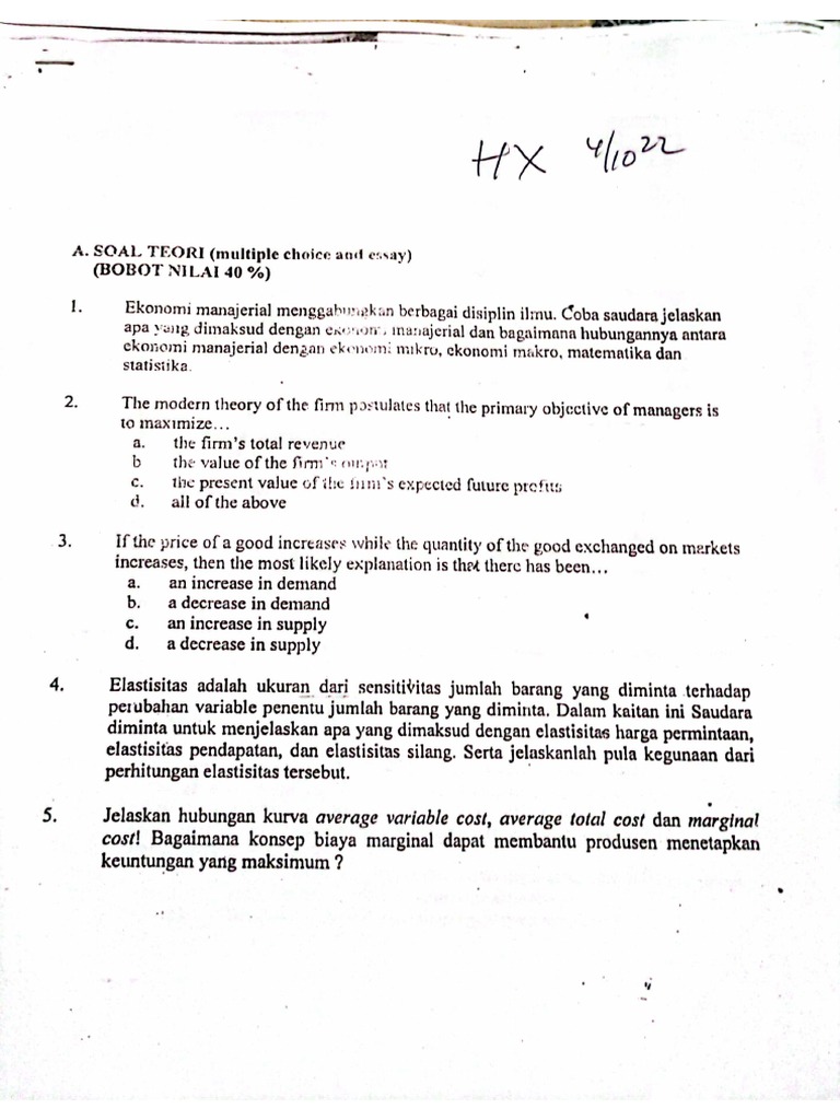 Bahan UTS EKMAN | PDF