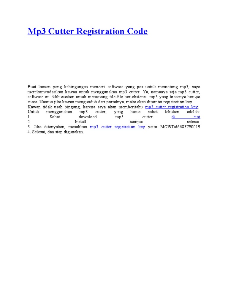 Kode MP3 Cutter | PDF | Komputer