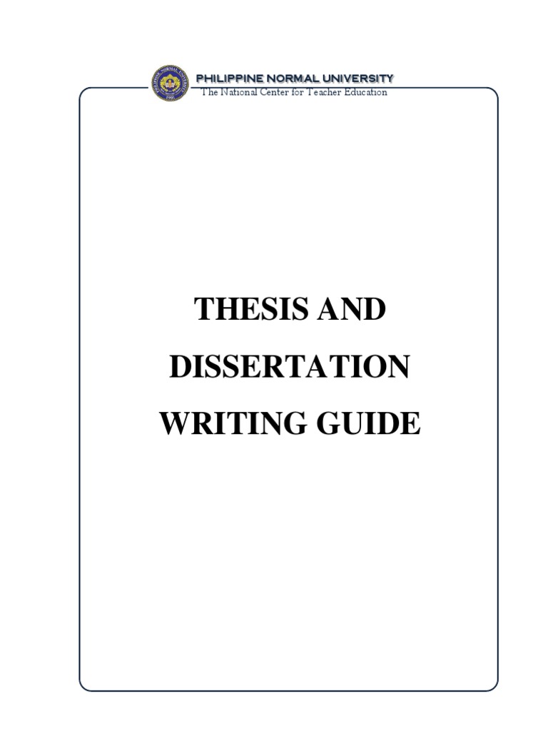 Thesis and Dissertation Writing Guide 2020 | PDF | Thesis | Sampling ...