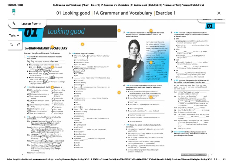 Vocabulary Present: Lesson 1A Overview | PDF | Linguistics | Grammar