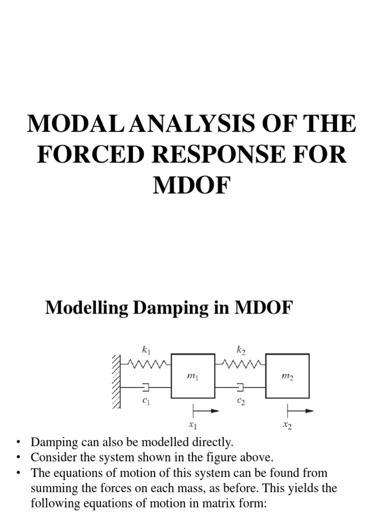 Lecture 12 | PDF | Resonance | Normal Mode