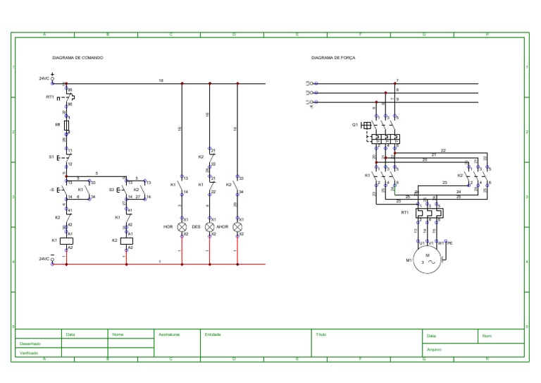 Partida Direta-Reversa de Motores Trifásicos | PDF