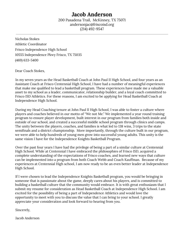 Jacob Anderson Cover Letter 2023 3 | PDF