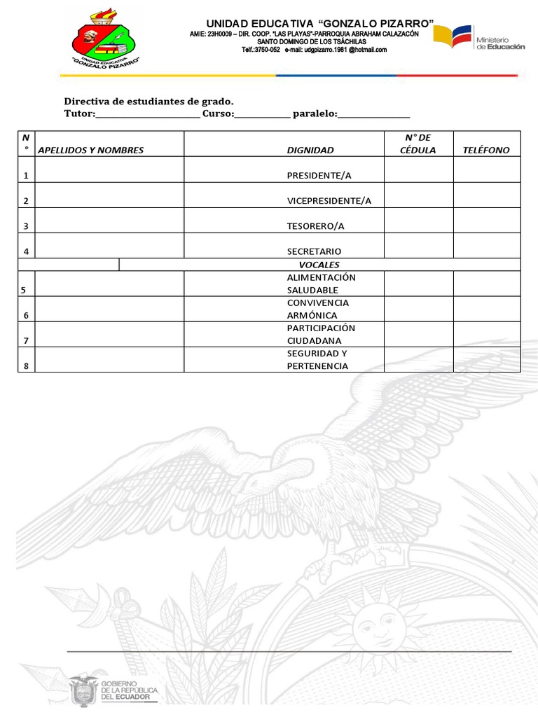Formato para Directivas | PDF