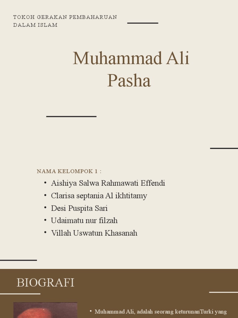Muhammad Ali Pasha: Tokoh Gerakan Pembaharuan Dalam Islam | PDF