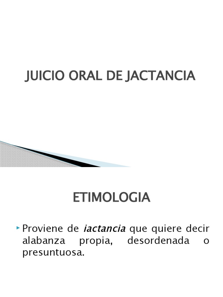 Juicio Oral de Jactancia | PDF | Demanda judicial | Sentencia (ley)