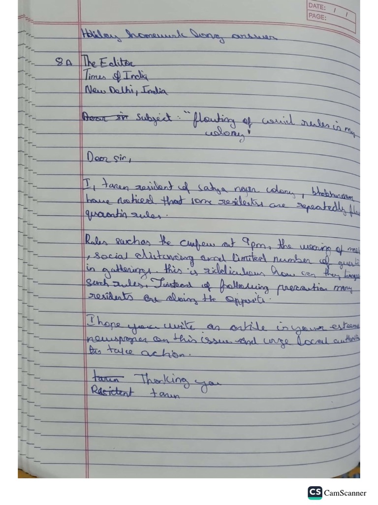 English HHW Sample Paper Long Answers | PDF