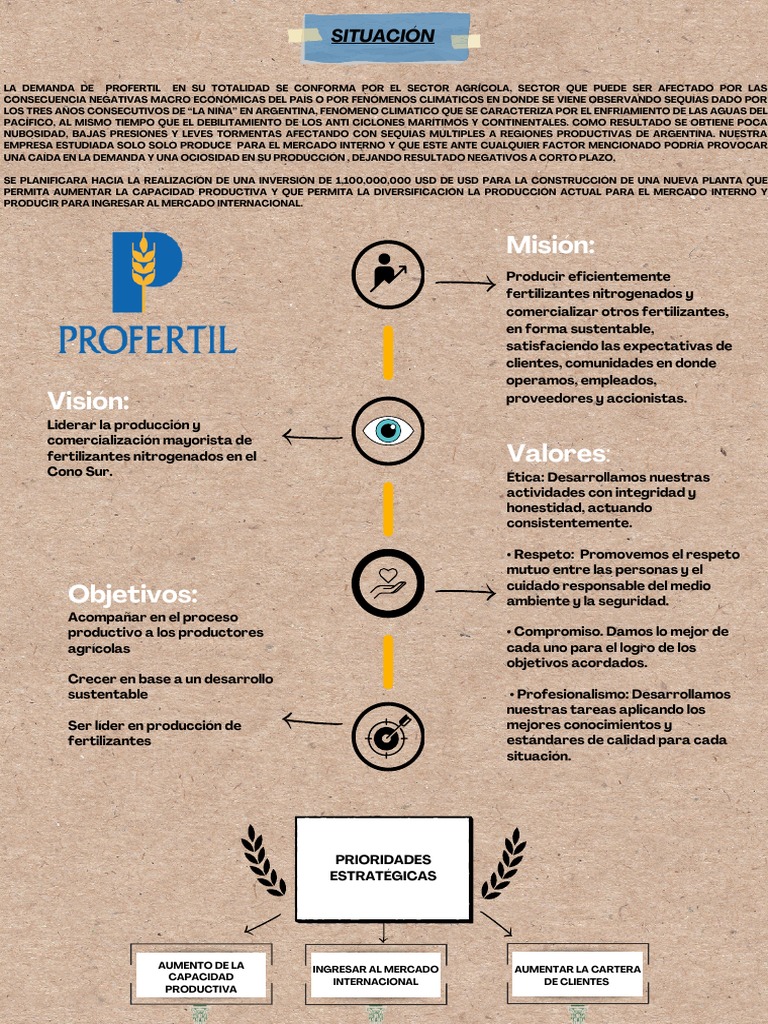 Infografía Profertil SA - Planificacion Estrategica - Agustin Diez ...