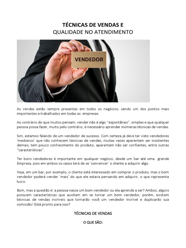 Apostila Tecnica De Vendas Qsb 2022 Pdf