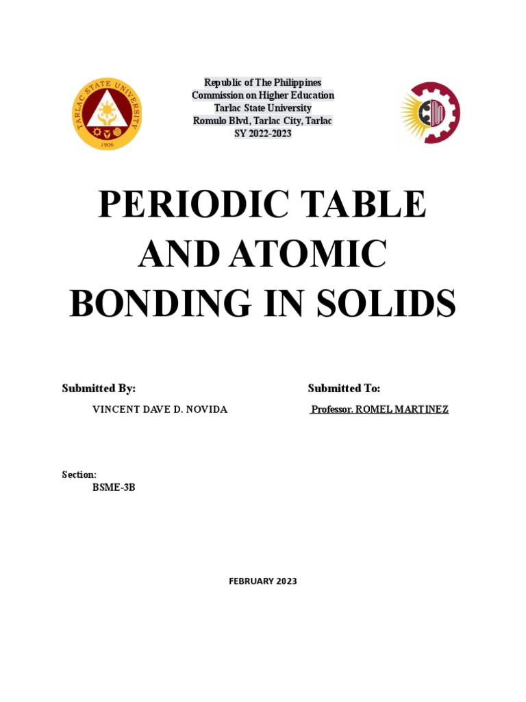 Periodic Table Report | PDF | Metals | Periodic Table
